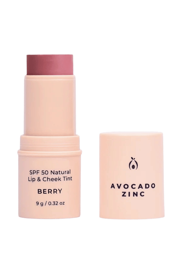 Avocado Zinc SPF50 Natural Lip & Cheek Tint - Berry – Chasing Sundays